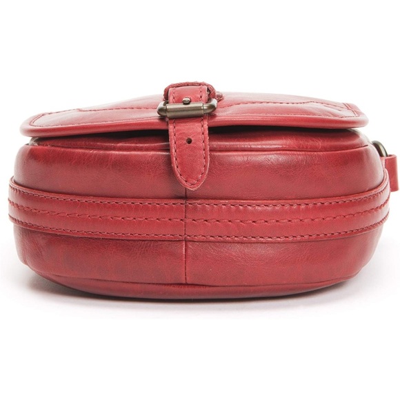 Frye | Bags | Frye Womens Melissa Button Red Saddle Bag Crossbody 0 ...